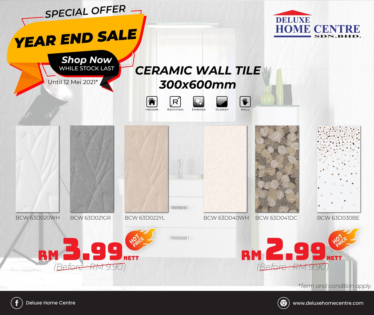 Promotion - Ceramic Tiles in Malaysia | Deluxe Ceramic Tiles Malaysia